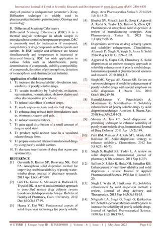 A Review on Solid Dispersion | PDF