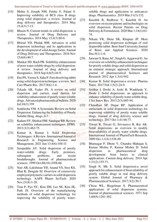 A Review on Solid Dispersion | PDF