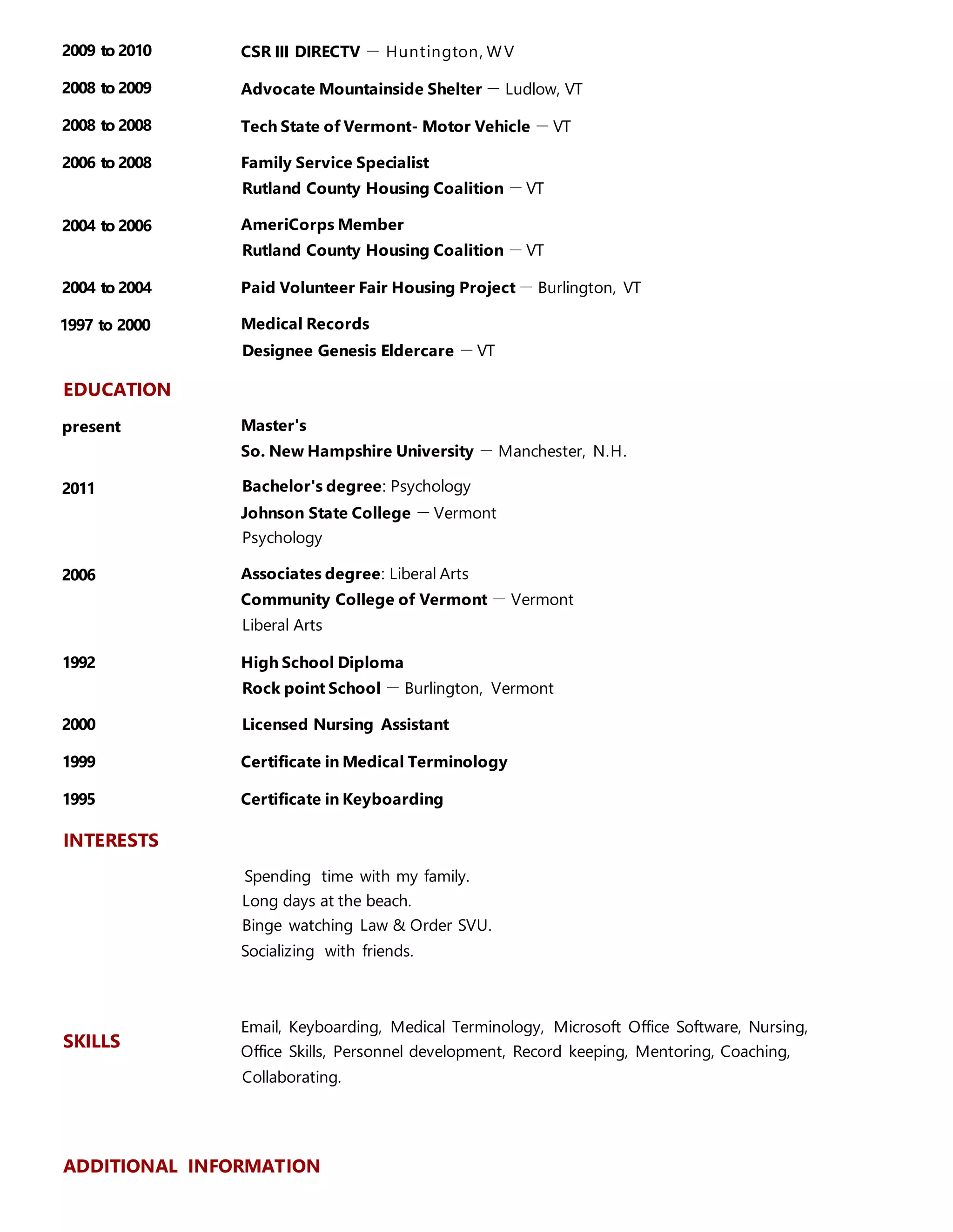 Nikki Stone Resume 1 | PDF