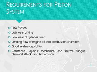 Tribological Study of Piston - 118CR0126 | PPTX
