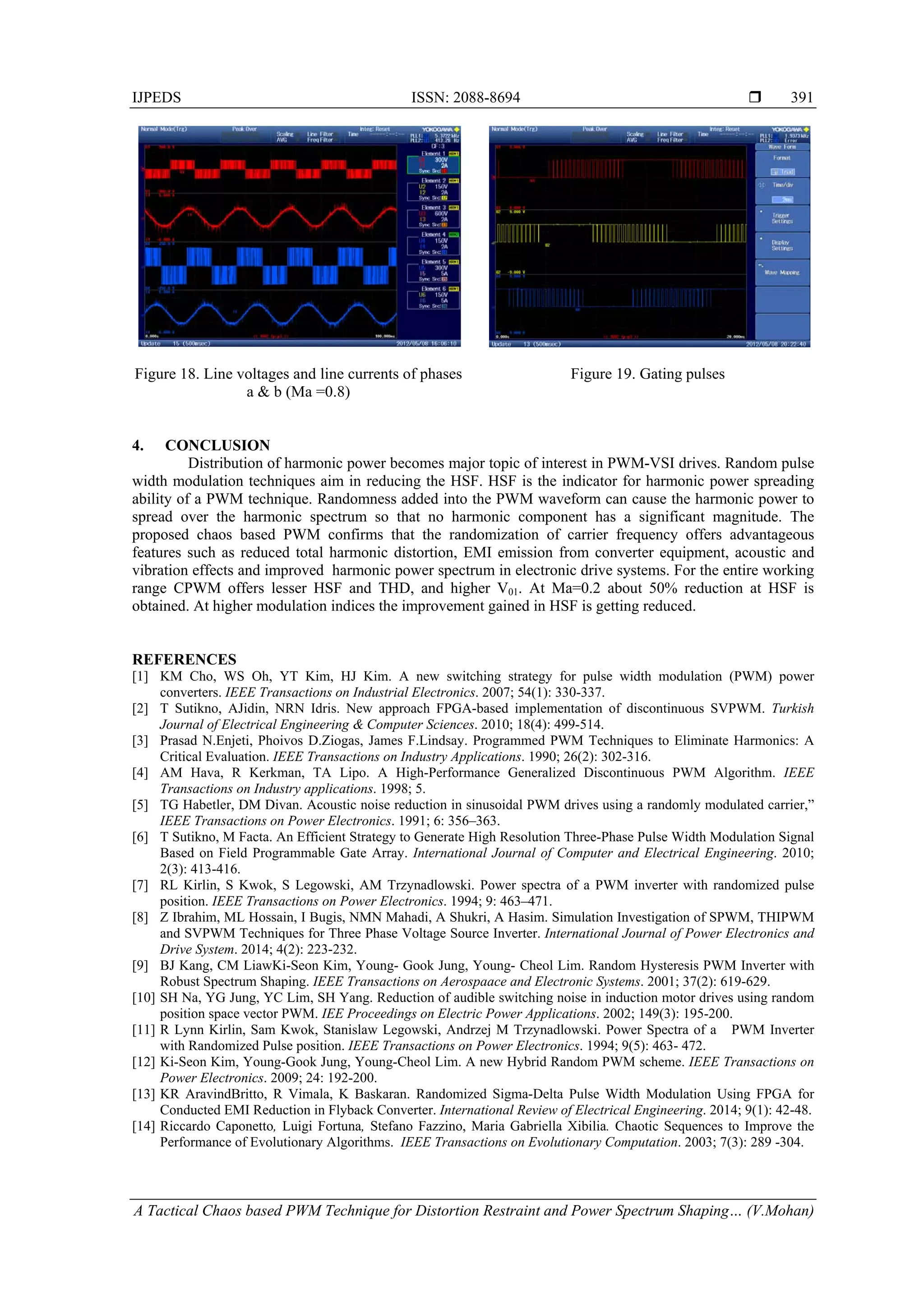 A Tactical Chaos based PWM Technique for Distortion Restraint and Power Spectrum Shaping in ...