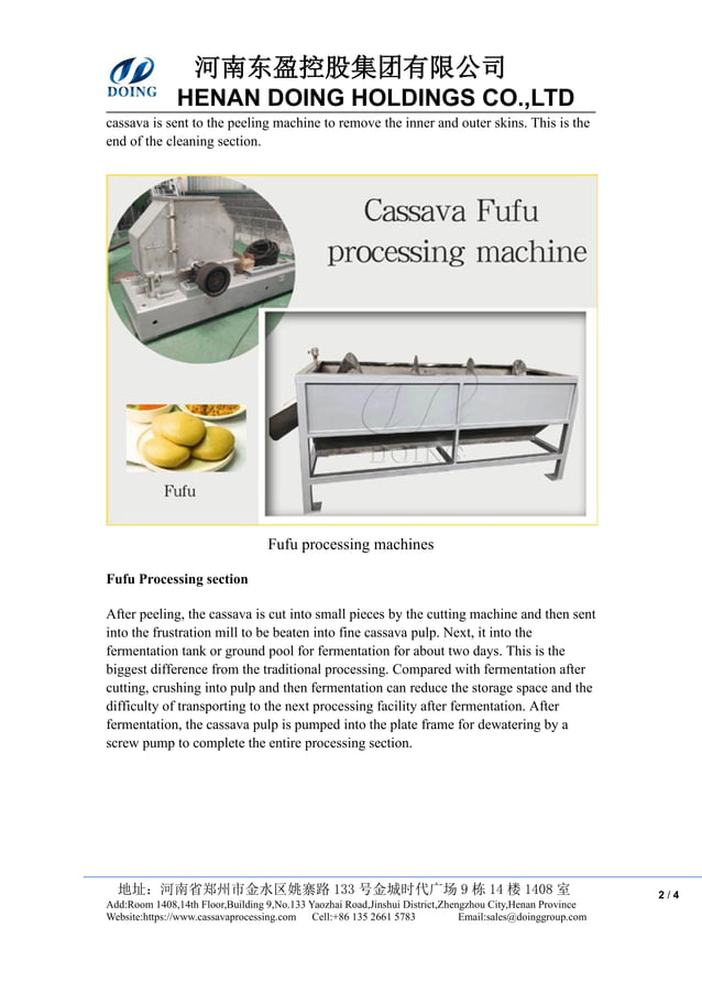 How To Make Cassava Fufu Flour In Nigeria Pdf