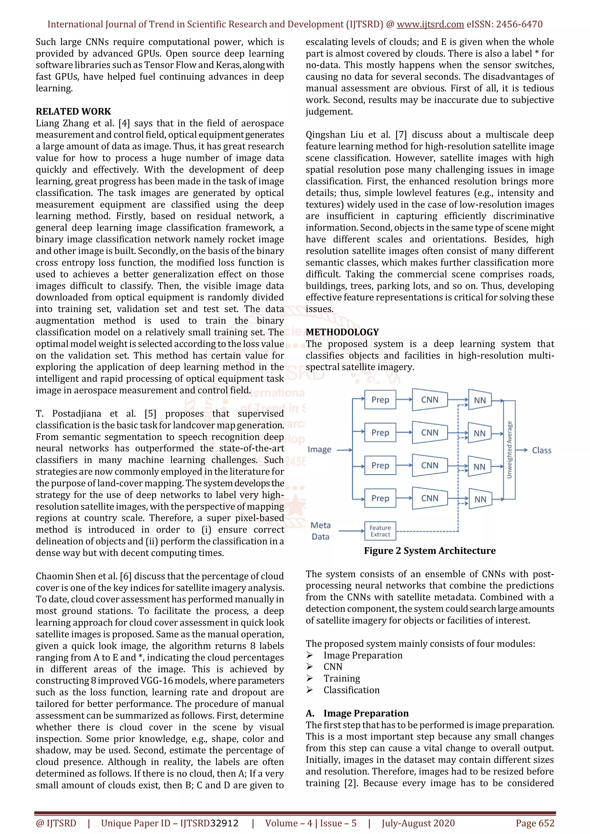 Satellite and Land Cover Image Classification using Deep Learning | PDF