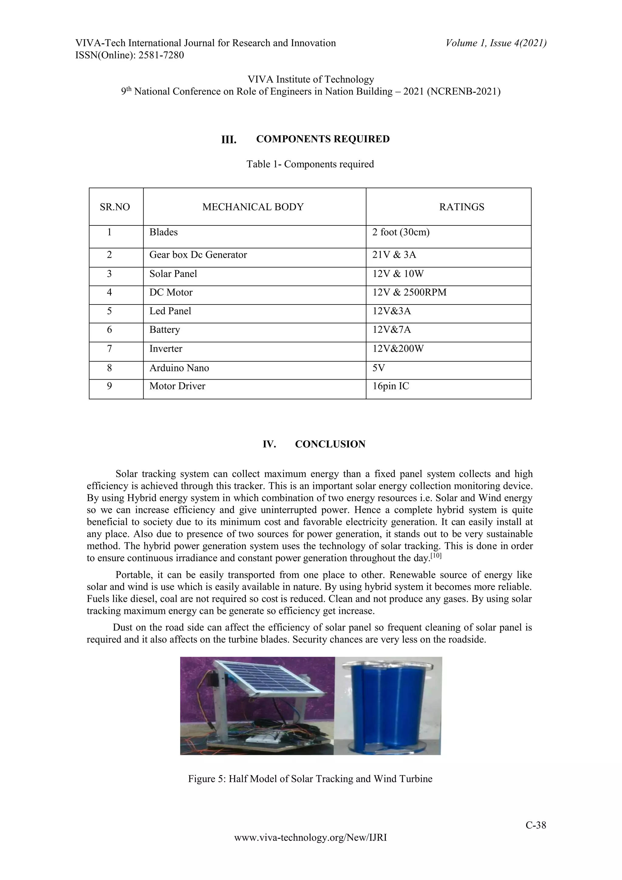 SOLAR AND WIND GENERATOR FOR STREET LIGHT APPLICATION WITH SOLAR ...