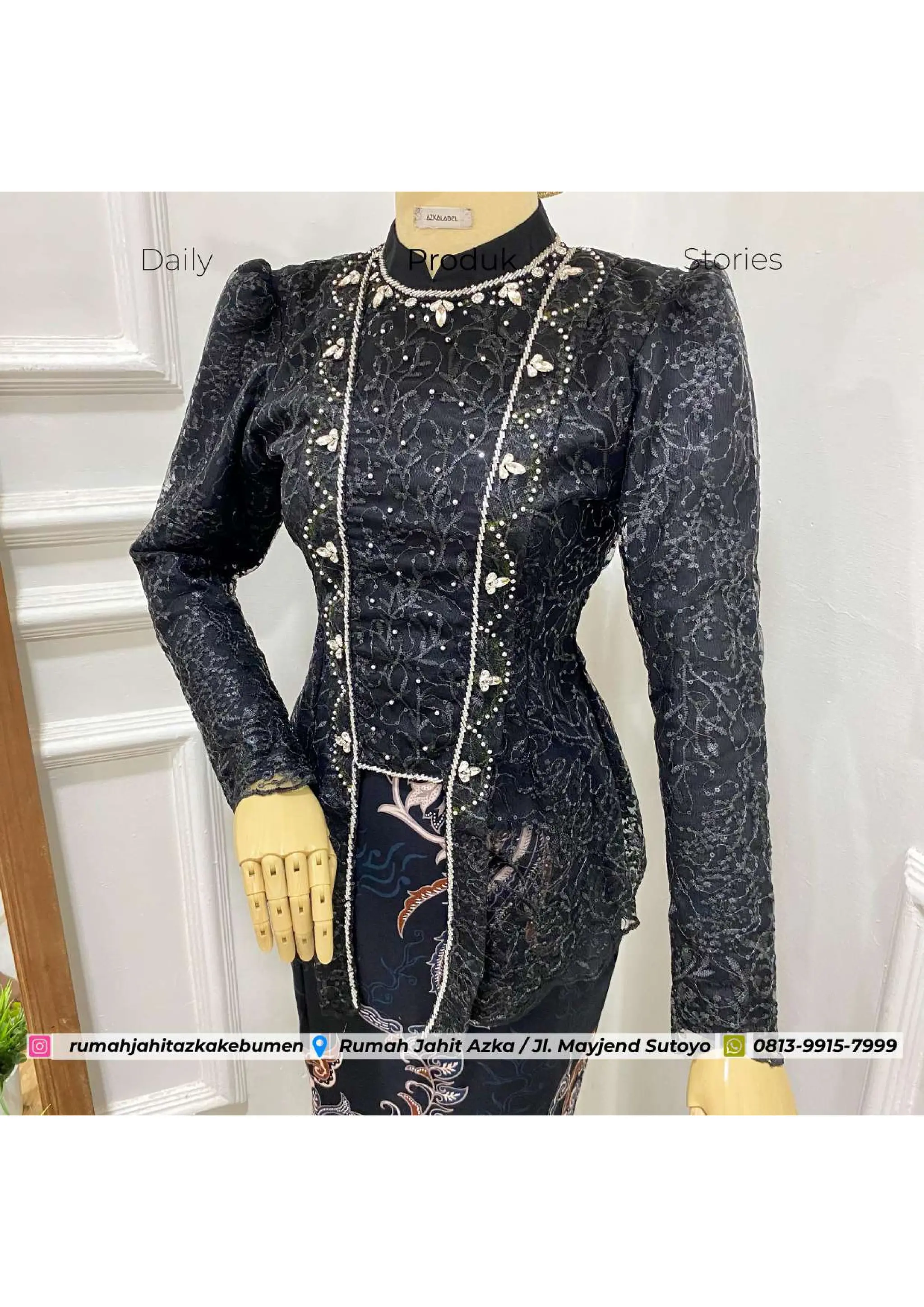 Oneset Kebaya Kutubaru Modern Couple by Rumah Jahit Azka | PDF