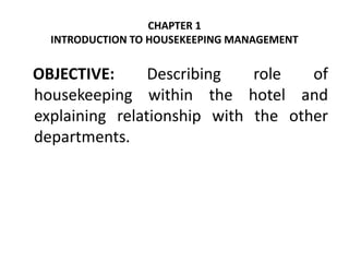 Housekeeping for the hospitality industry.ppt