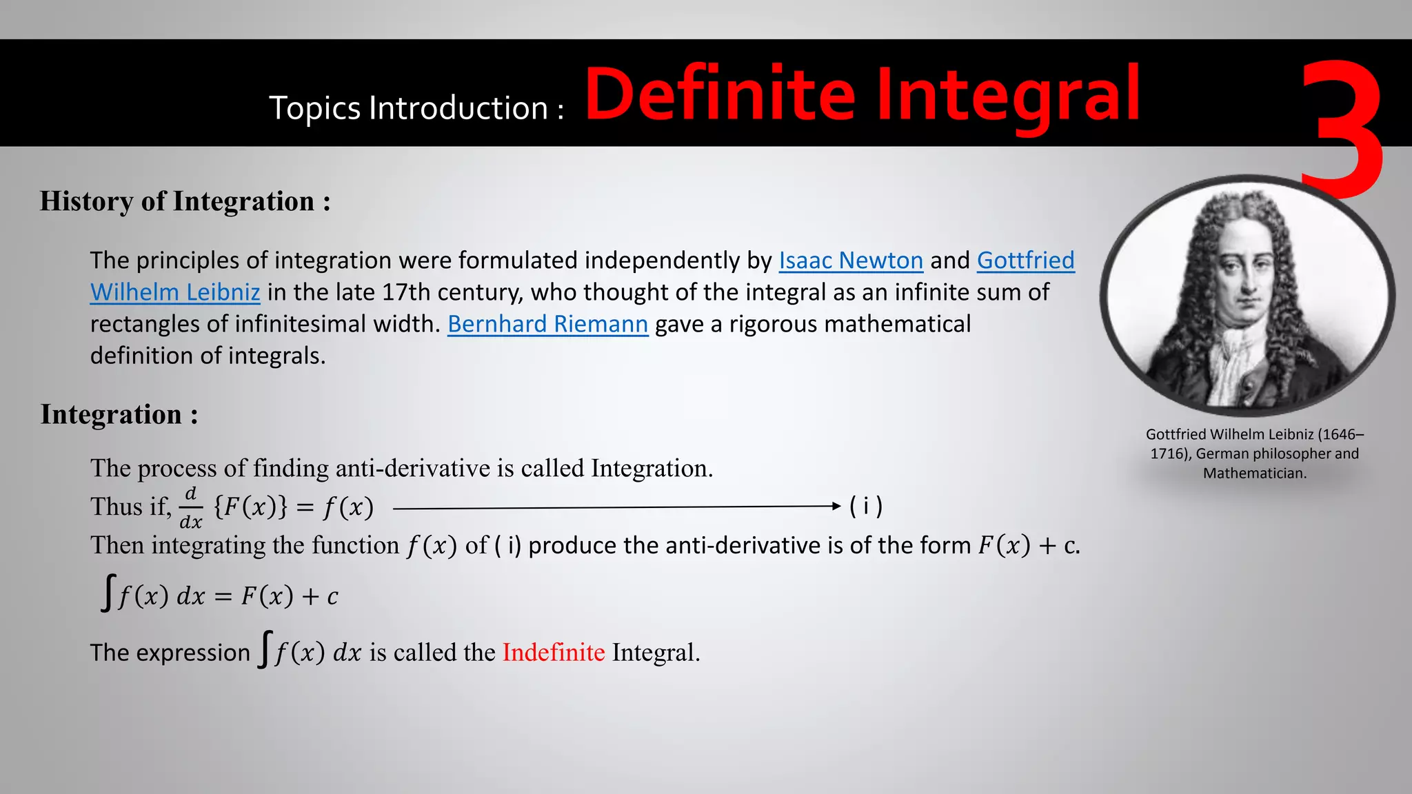 Definite Integral and Properties of Definite Integral | PPTX