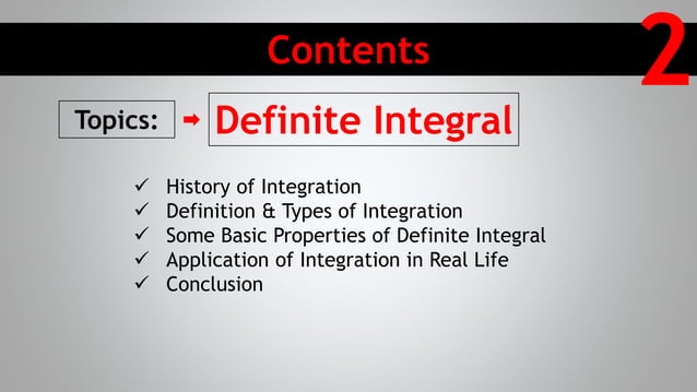 Definite Integral and Properties of Definite Integral | PPTX