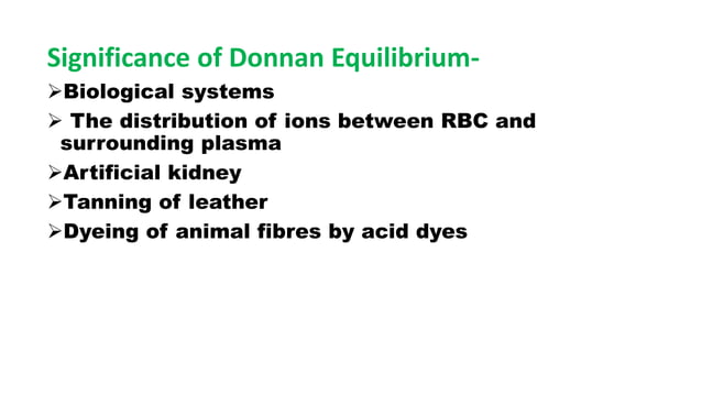 Donnan membane effect.pptx | Chemistry | Science