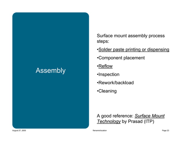 SMT process how to making and defects finding | PDF