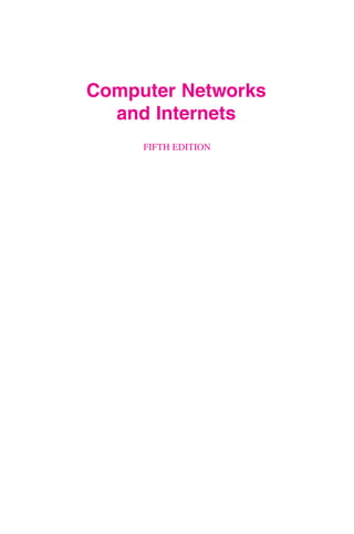 Computer Networks And Internets 5th Edition 5th Douglas Comer | PDF