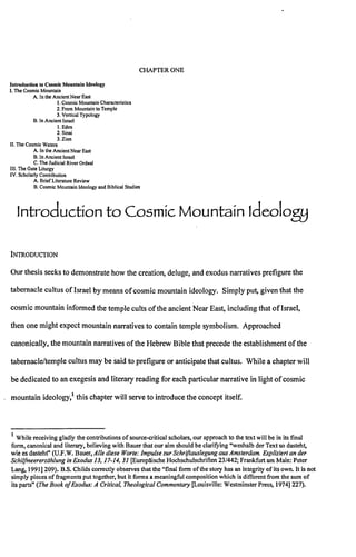 The Tabernacle Prefigured Cosmic Mountain Ideology In Genesis And ...
