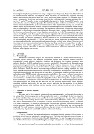 Deep neural networks and conventional machine learning classifiers to analyze thoracic survival ...