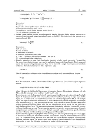 Deep neural networks and conventional machine learning classifiers to analyze thoracic survival ...