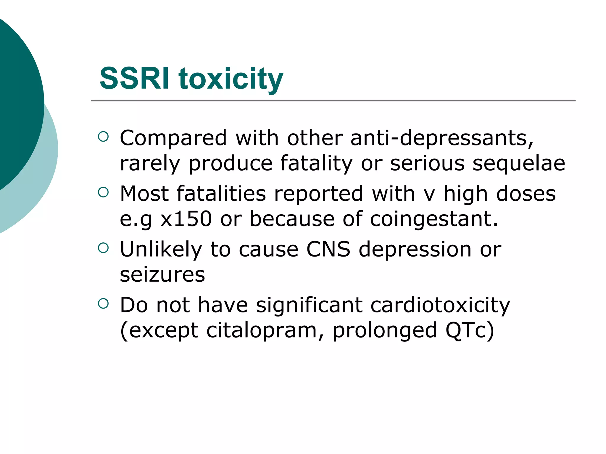 SSRI poisoning | PPT