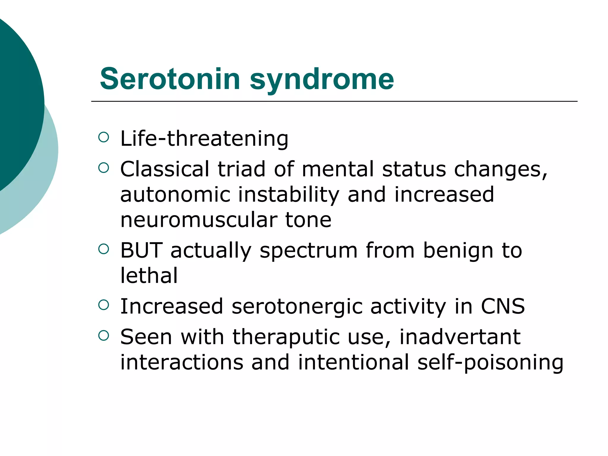 SSRI poisoning | PPT
