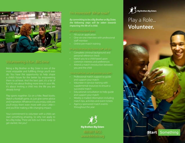 BBBS Volunteer Brochure | PPT