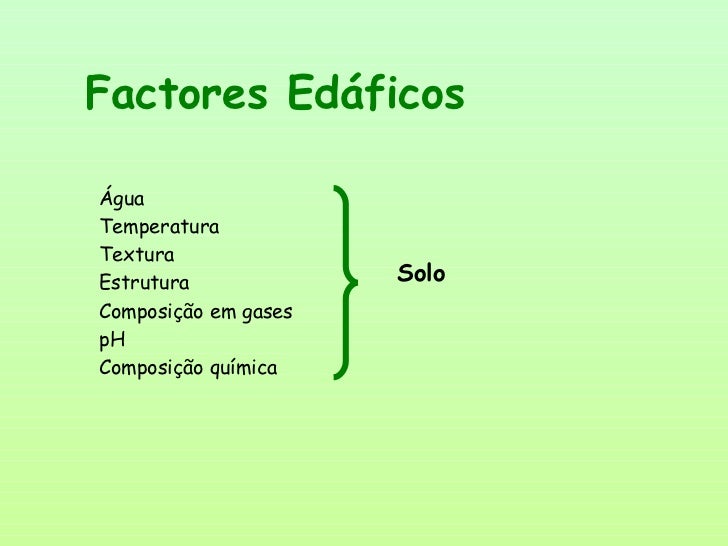 Factores abioticos