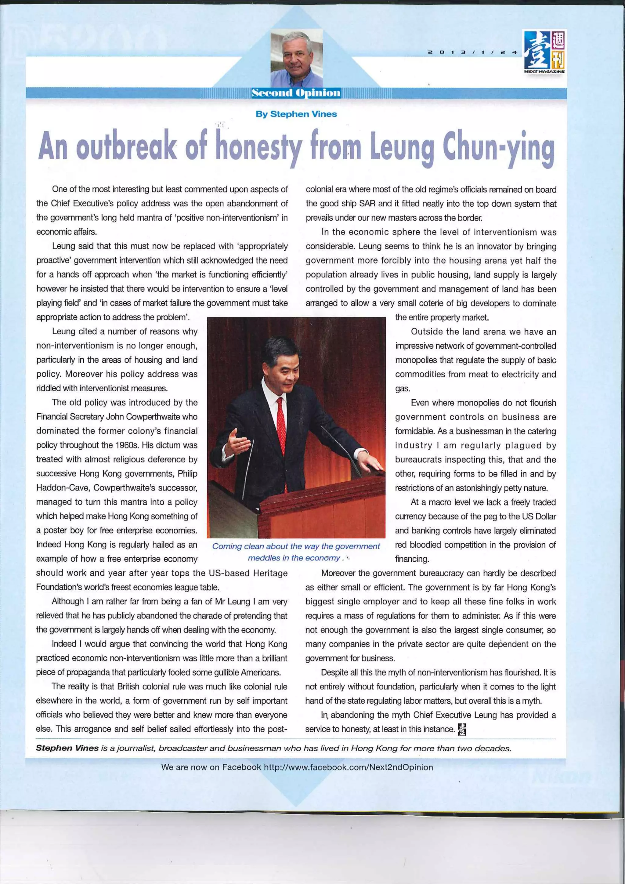 1194 an outbreak of honesty from leung chun-ying | PDF