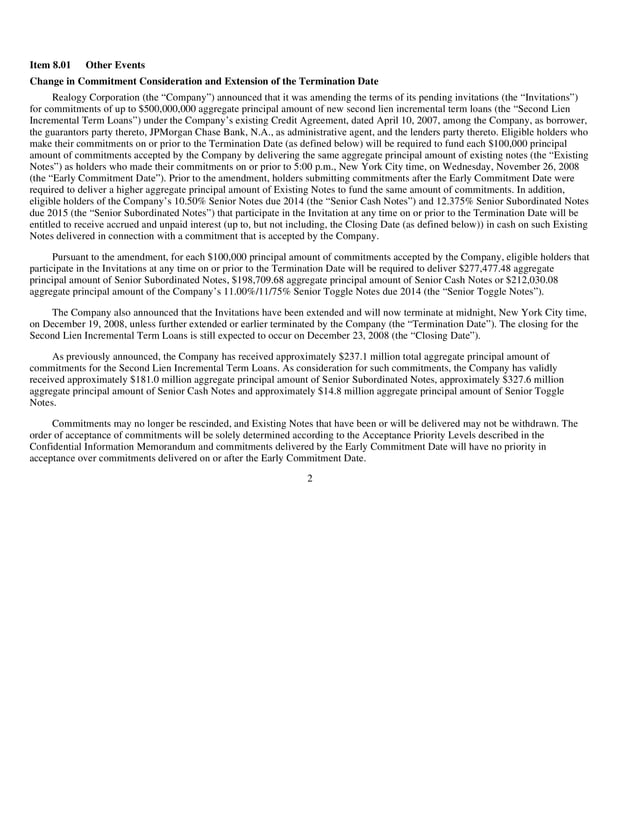 Realogy 8-KFiling_12908 | PDF