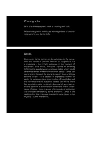 Choreography Craft And Vision Konstantin Tsakalidis | PDF