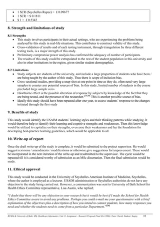 U-11_Learning Styles Research Proposal | PDF