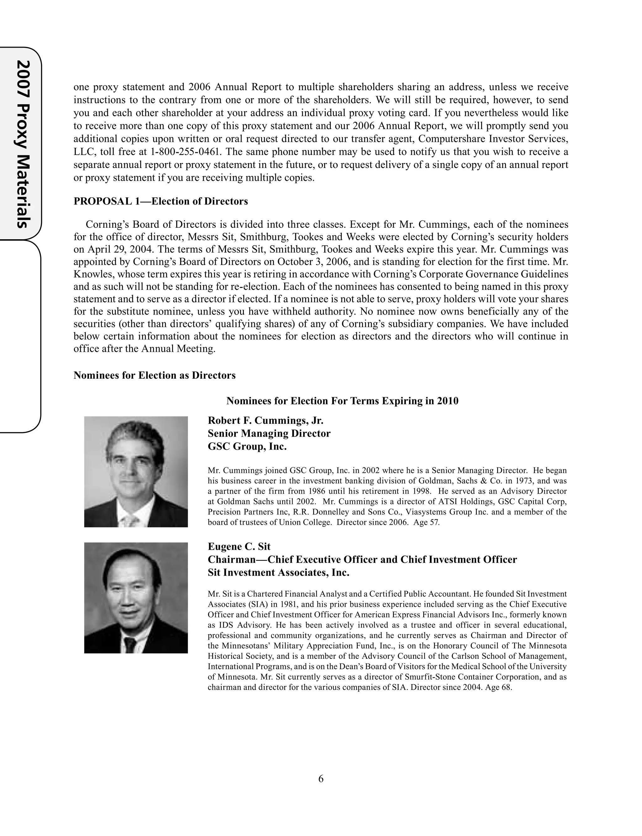 corning annual reports 2006 | PDF