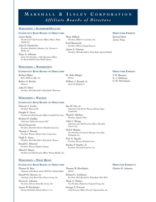 marshall & llsley corp annual reports2000 | PDF