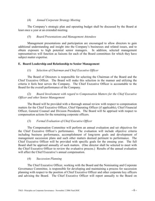 shaw group Corporate Governance Principles2007b | PDF