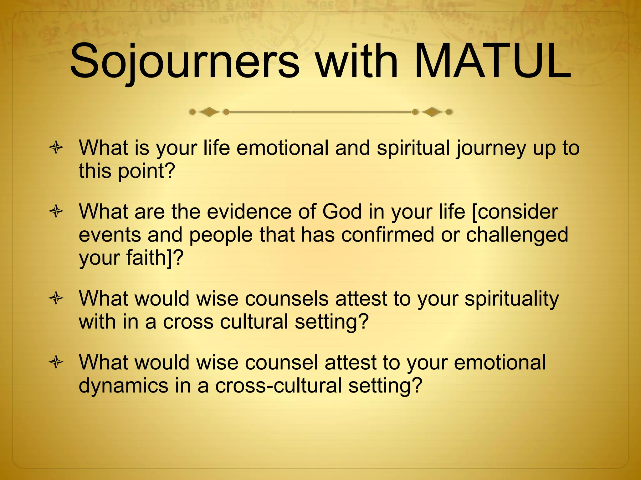 TUL 520-4 Cross-Cultural Spirituality | PPTX