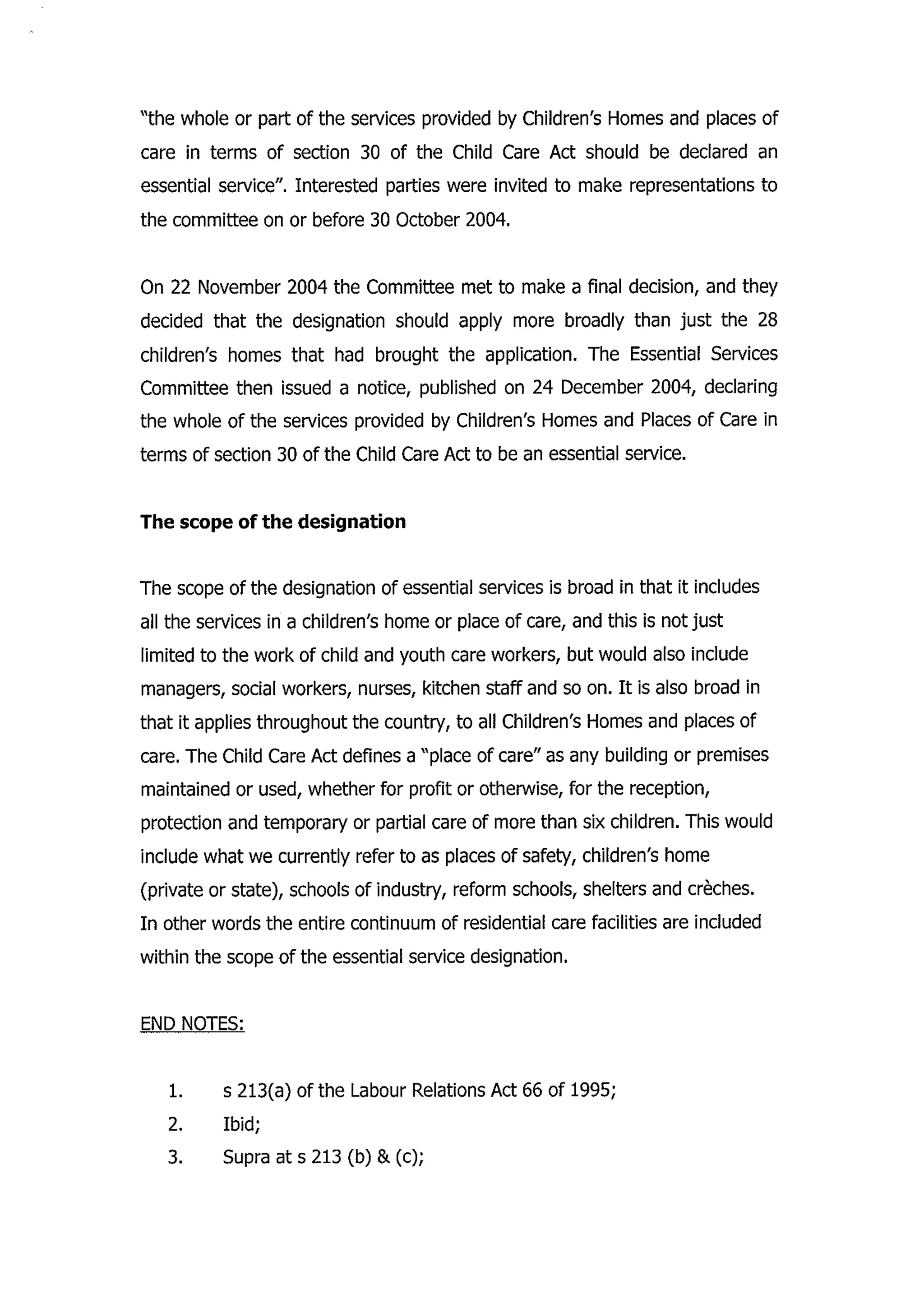 Children's homes an essential service article. | PDF
