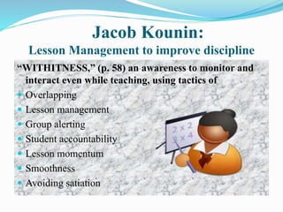 Pioneers in Classroom Management and Discipline 5-15 | PPTX