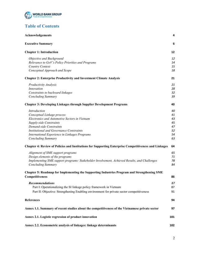 Vietnam: Enhancing Enterprise Competitiveness and SME | PDF | Small and Medium-sized Business ...