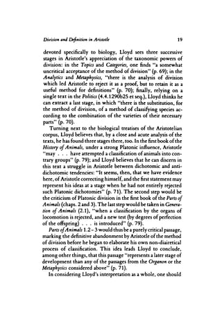 Aristotle s Classification of Animals Biology and the Conceptual Unity ...