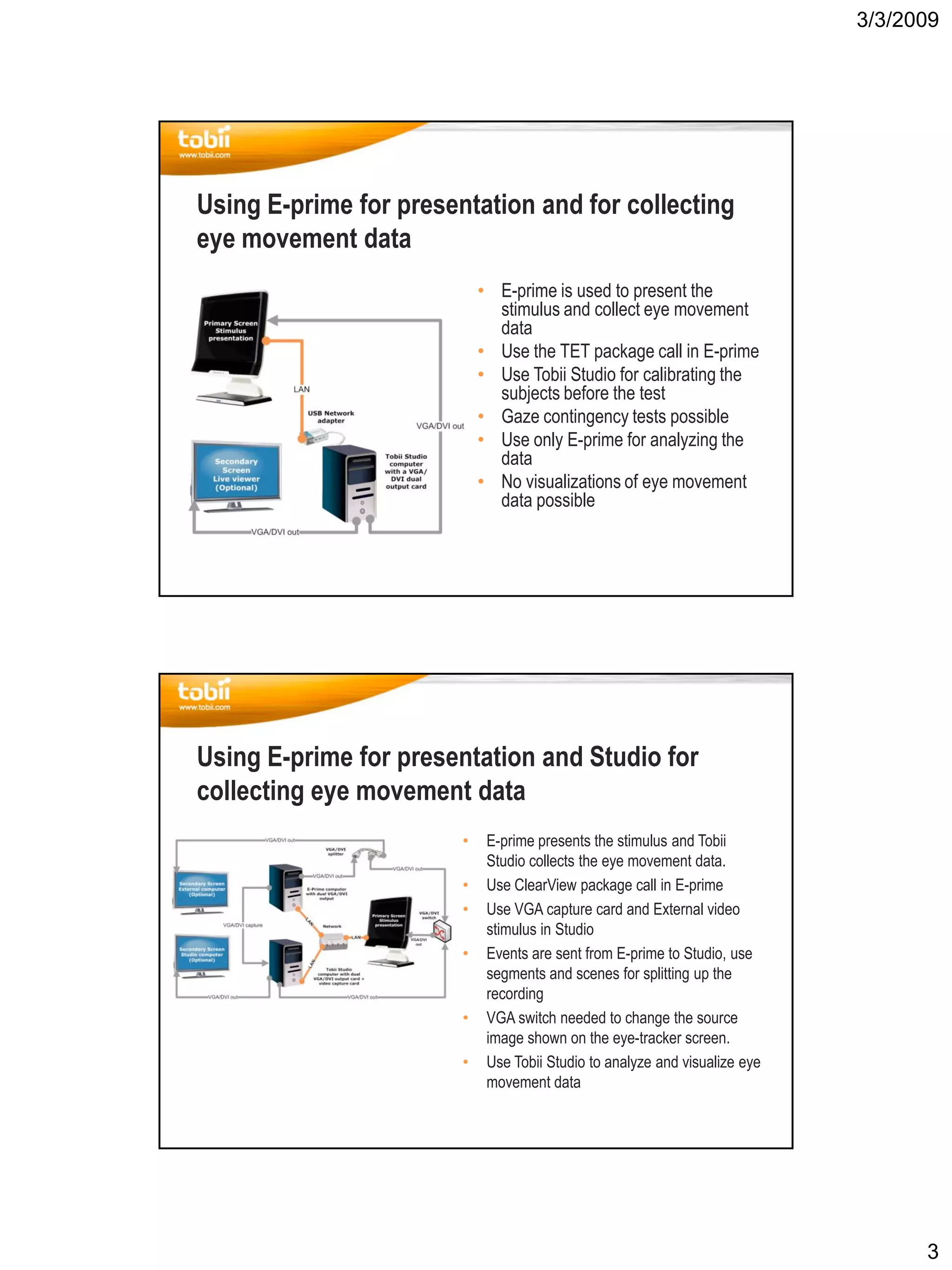 Tobii And E-Prime Slideshow | PDF | Computing | Technology & Computing