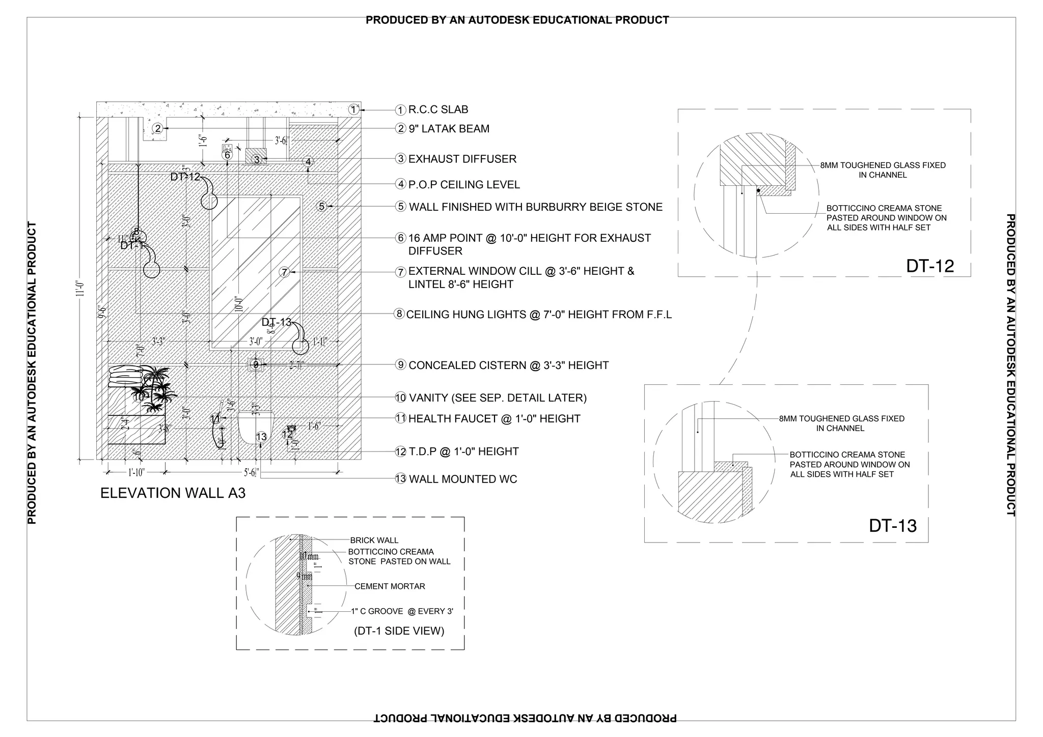 Wall Elevation A3 | PDF