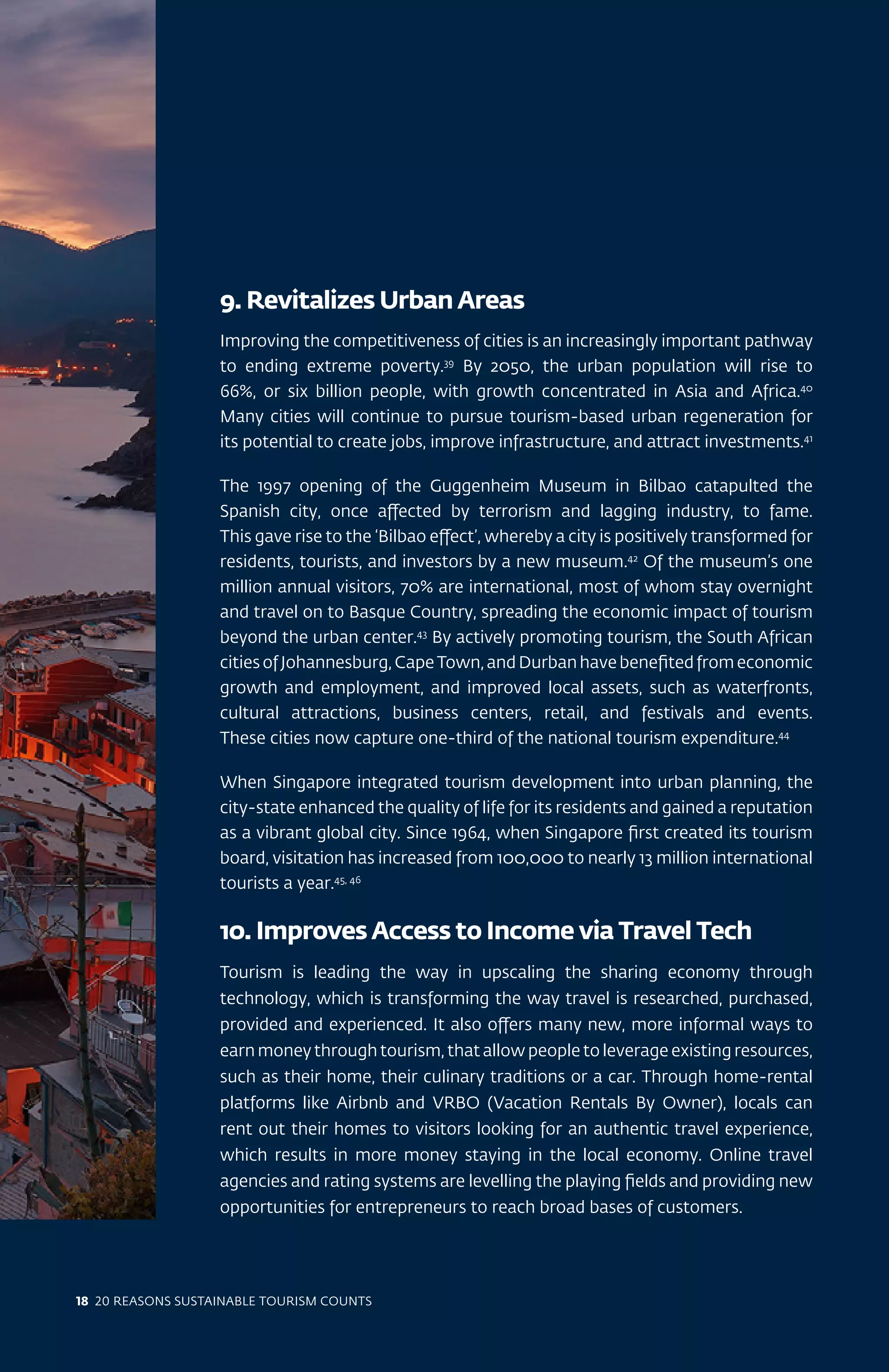 Tourism for Development "20 reasons Sustainable tourism counts for development | PDF