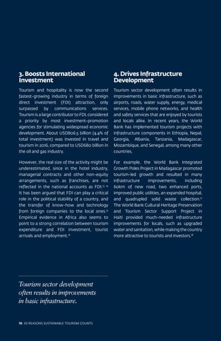 Tourism for Development "20 reasons Sustainable tourism counts for ...