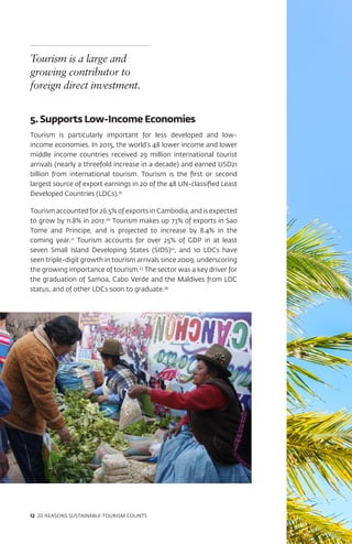 Tourism for Development "20 reasons Sustainable tourism counts for ...