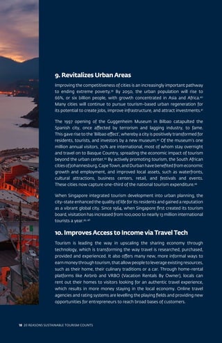 Tourism for Development "20 reasons Sustainable tourism counts for ...