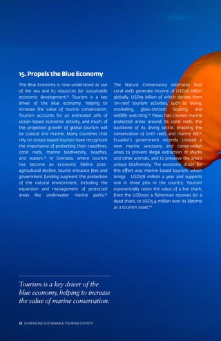 Tourism for Development "20 reasons Sustainable tourism counts for ...
