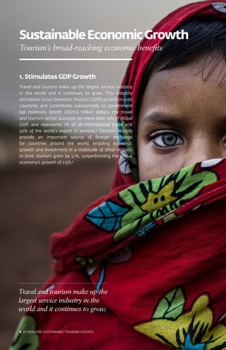 Tourism for Development "20 reasons Sustainable tourism counts for ...