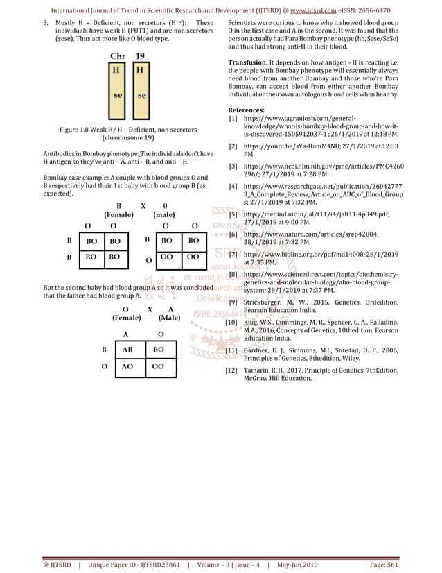 Bombay Blood Group Understanding Genetics | PDF