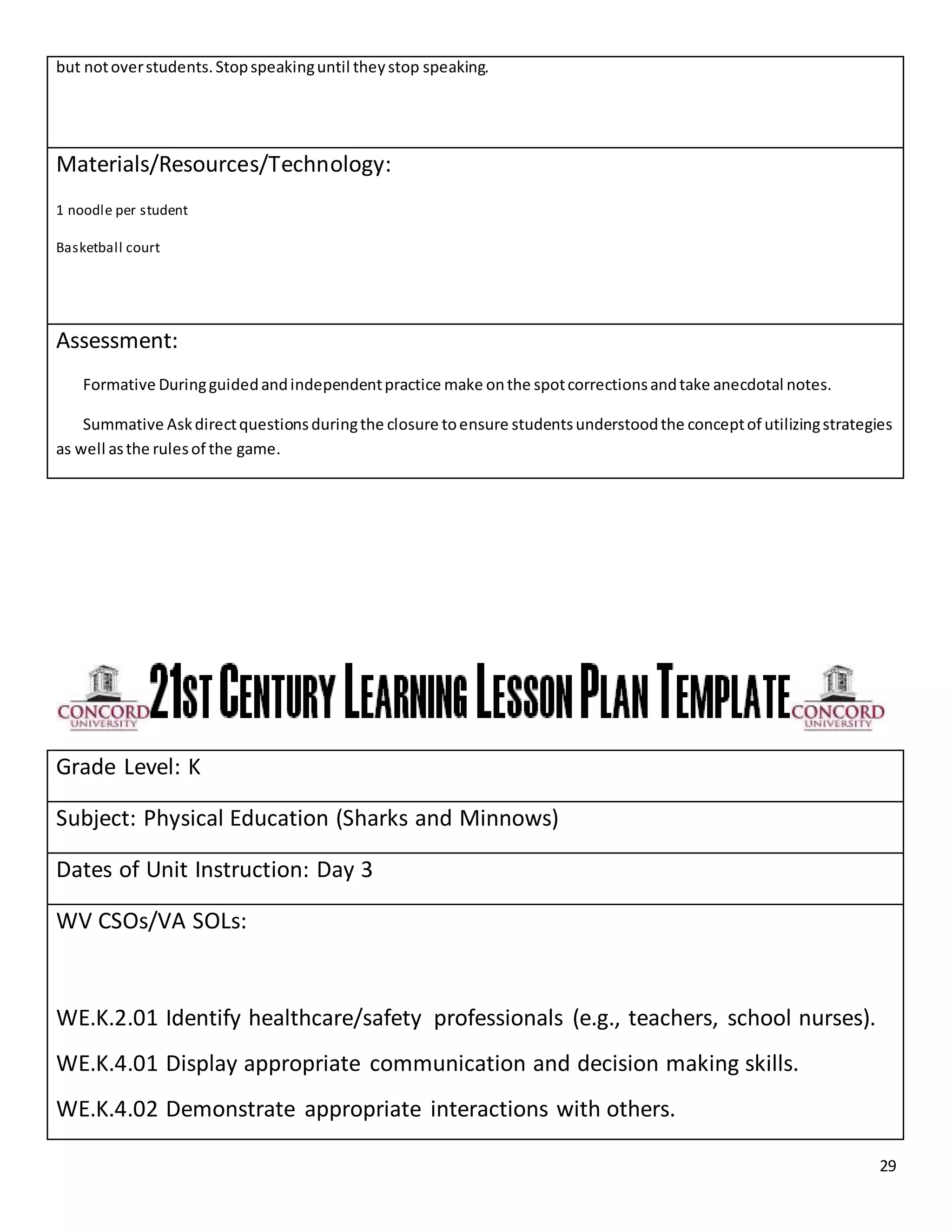 Teacher Work Sample-Darrell Frasier | PDF