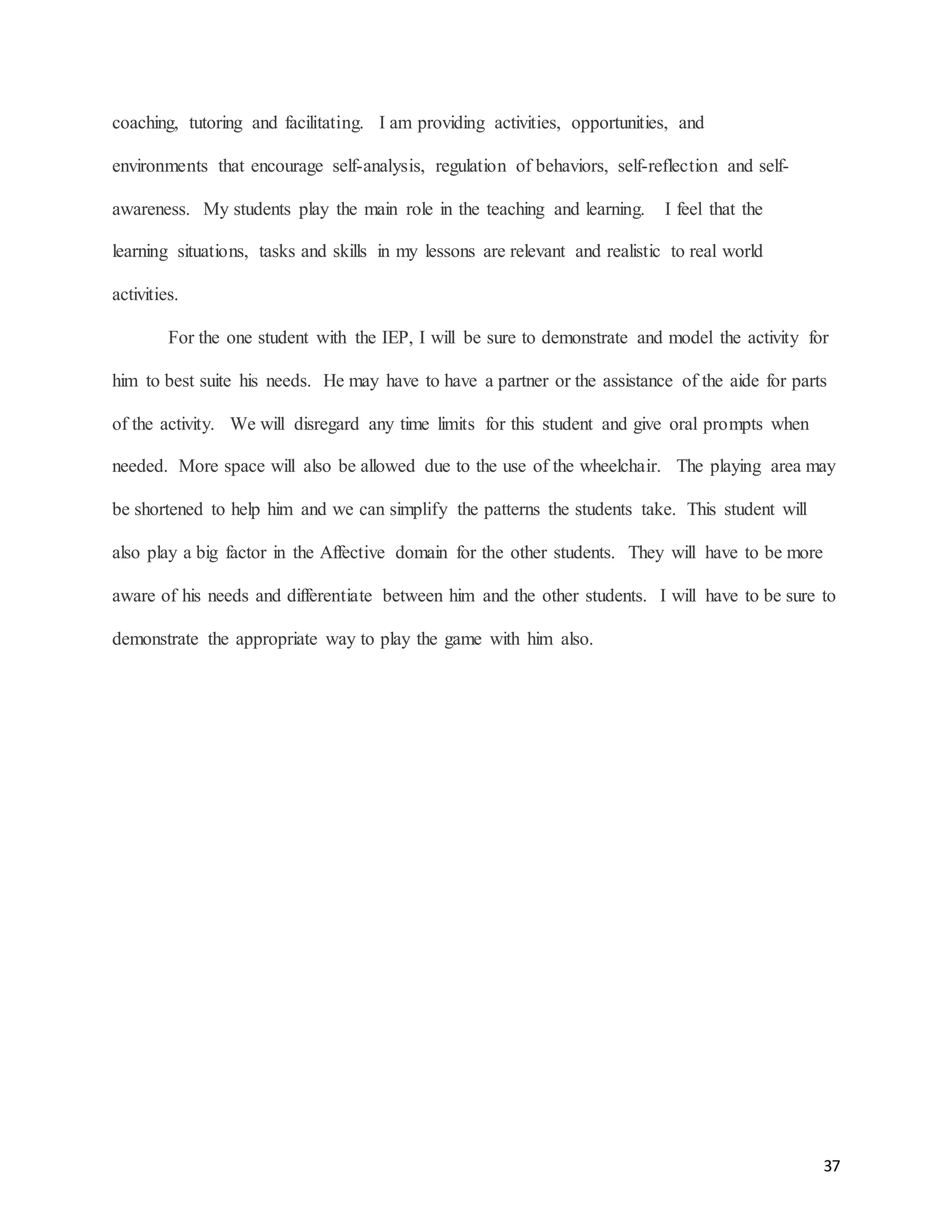 Teacher Work Sample-Darrell Frasier | PDF