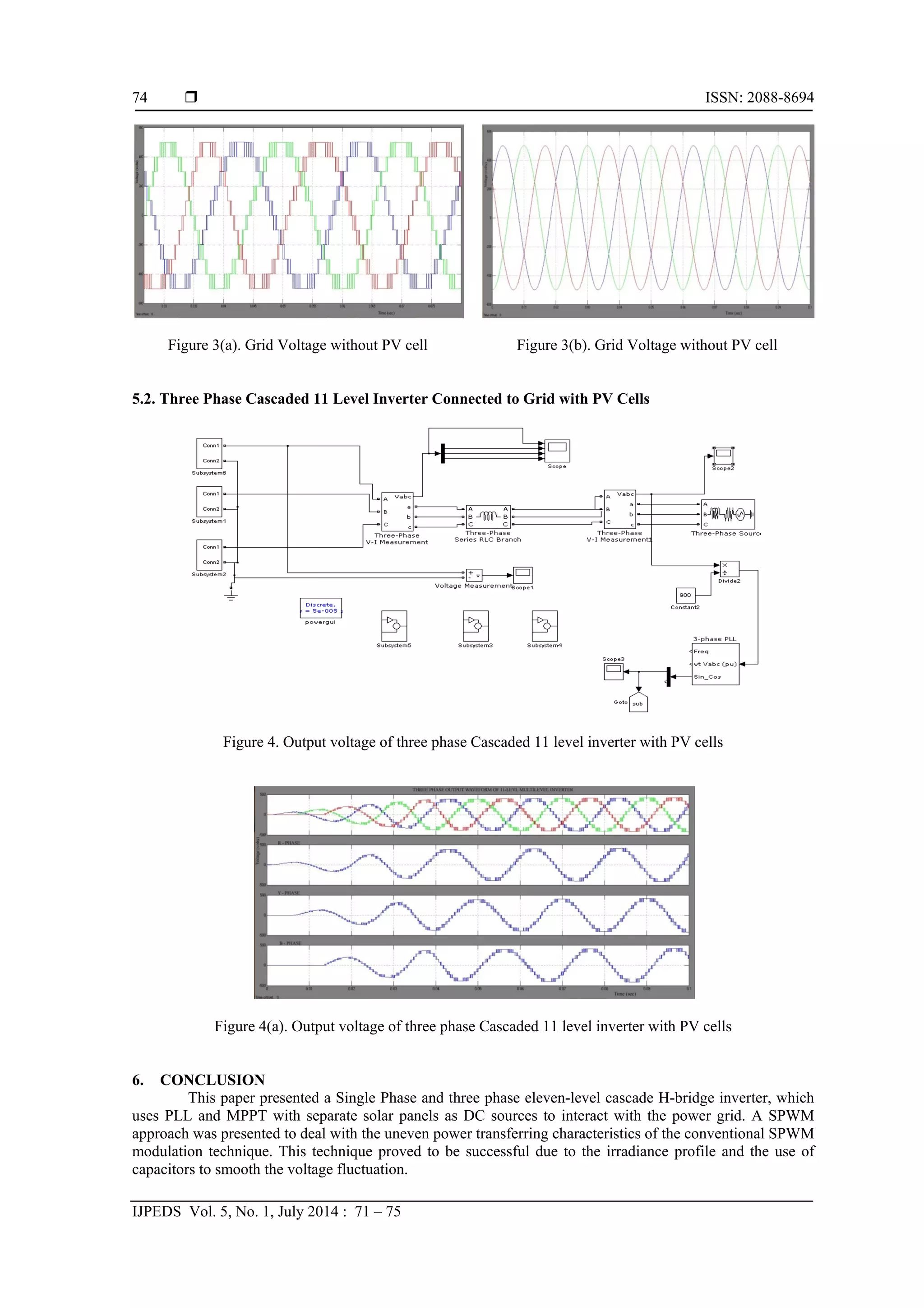 A Three Phase Multi Level Converter for grid Connected PV System | PDF ...