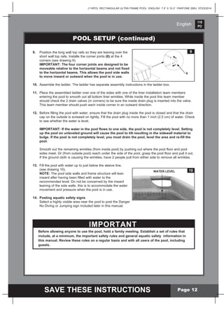 Rectangular swimming pool manual | PDF