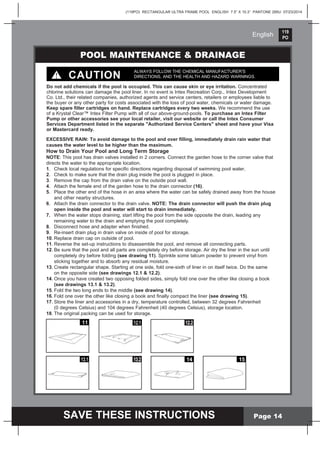 Rectangular swimming pool manual | PDF