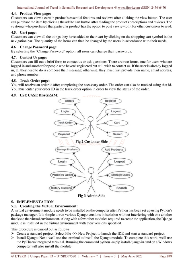 Web Application for e commerce Using Django Framework | PDF