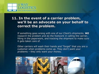 11 Point Shipping Checklist | PPT